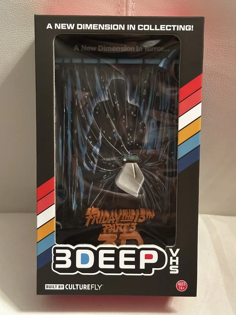 CULTUREFLY 3DEEP VHS Friday The 13th Part 3 Sculpted Replica 3-D Movie ...