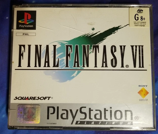 FINAL FANTASY VII (Sony PlayStation Platinum 1997) PAL version $29.99 ...
