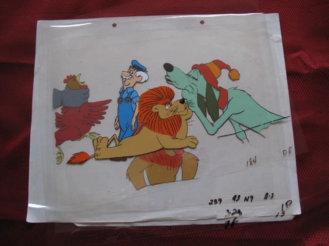 ORIG HANNA BARBERA GOOBER & BRUTUS Production Movie Film Cel Lot of 5 ...