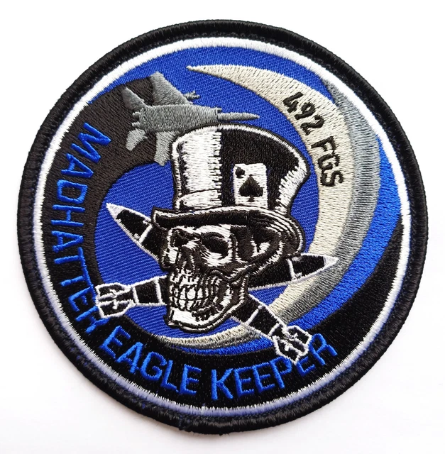 USAF US AIR Force 492nd FGS Madhatters F-15E Eagle Keeper Patch £20.43 ...