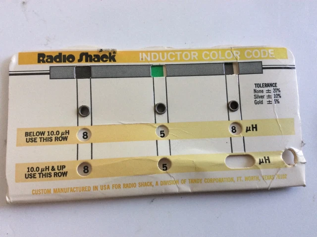 Inductance Color Code Calculator