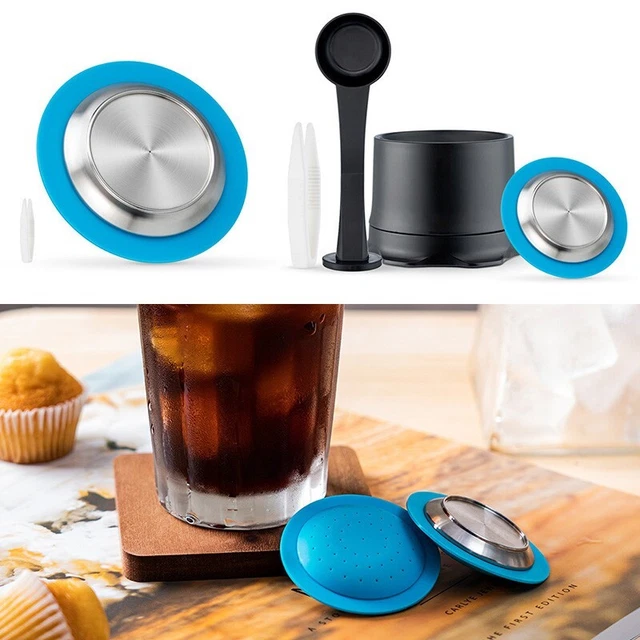 CAPSULE DE CAFÉ rechargeable capsules filtres en acier inoxydable ...