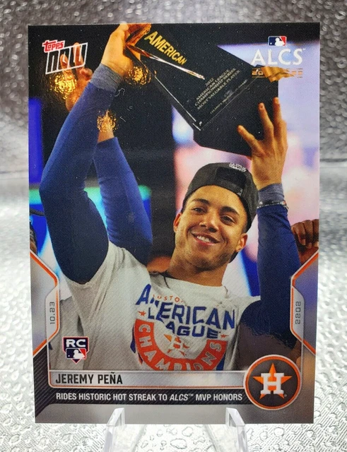 JEREMY PENA 2022 Topps Now #1132 ROOKIE gagne ALCS MVP HOUSTON ASTRO RC ...