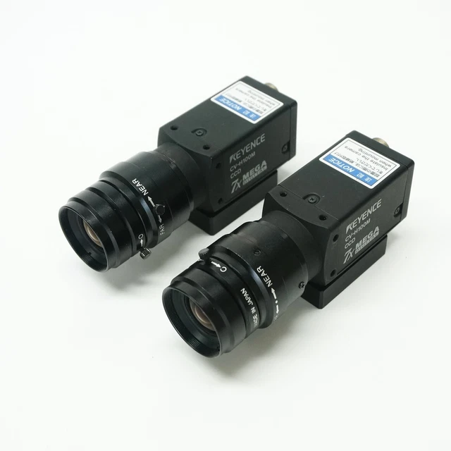 ONE KEYENCE CV-H100M, 7X High-Speed, 1M CCD Camera with keyence HR F1.4 ...