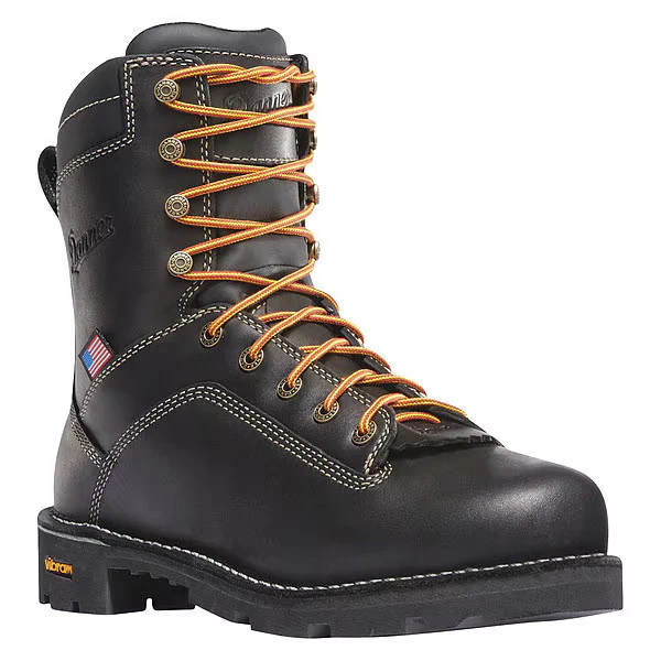 DANNER MEN'S 8-INCH Work Boot, 11, Alloy Toe, 8 in H, Black, 17311 ...