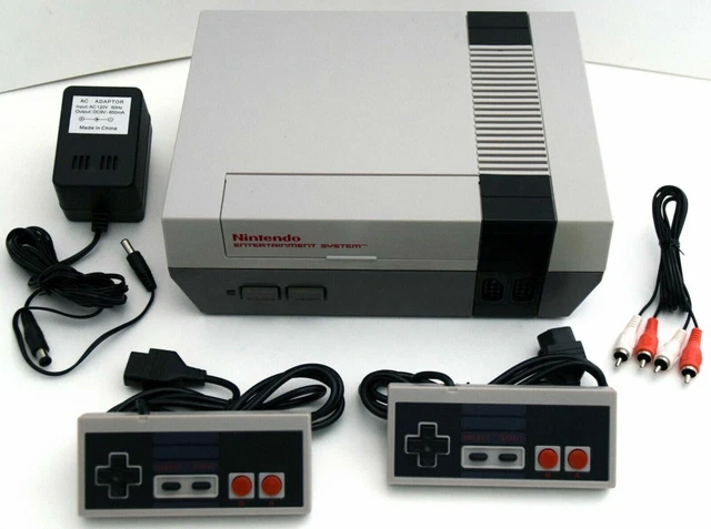 ORIGINAL NINTENDO ENTERTAINMENT System Video Game Bundle Set Kit NES ...
