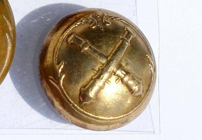 BELGIUM MILITARY UNIFORM BUTTON ARTILLERY CANNON CROSS ARMY 18mm BUTTON ...
