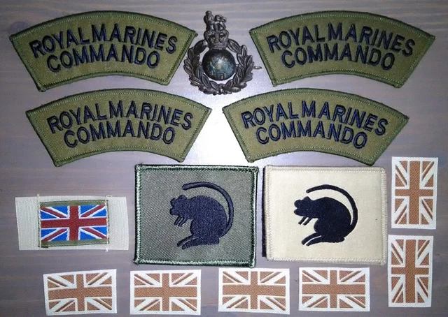 BRITISH ARMY LOT de 14 patches - Insignes Royal Marines Commando EUR 49 ...
