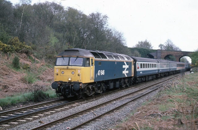 ORIGINAL COLOUR SLIDE, Class 47, 47646 large logo livery £1.25 ...