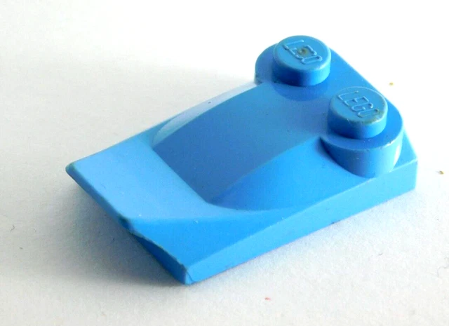 8 LEGO LIGHT Blue Brick Plate Slope Curved 2x3x0.6 with Wing & 2 Studs ...