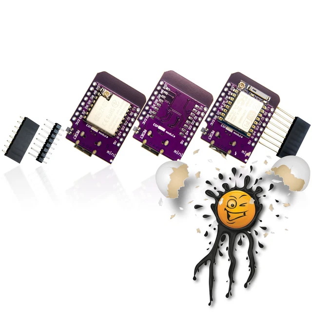 WEMOS USB-C ESP-07S ESP-07 ESP8266 Adapter CH340 USB TTL Module + Pins ...