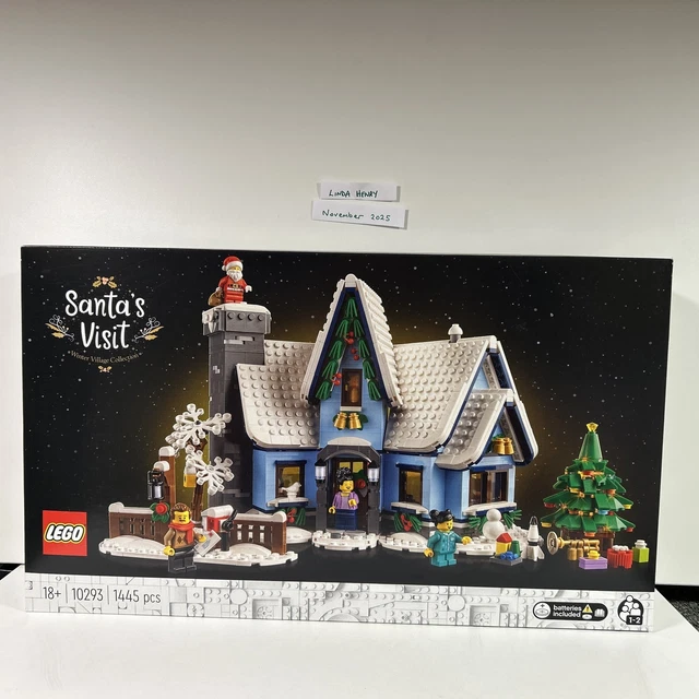 LEGO ICONS 10293 Santa’s Visit Winter Village Collection £104.60 ...