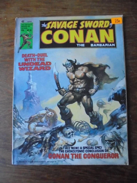 THE SAVAGE SWORD of Conan the Barbarian UK No 10 (February 1976) Conan ...