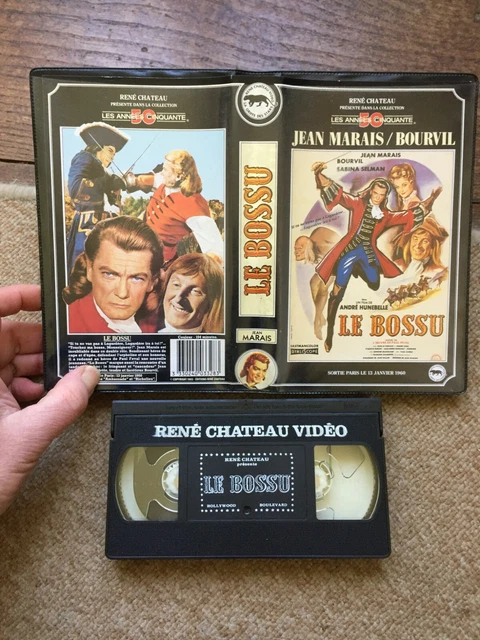 CASSETTE VIDEO VHS CINEMA RENE CHATEAU le bossu jean marais bourvil 1 ...