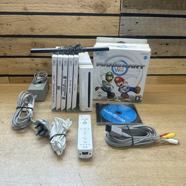 NINTENDO WII GAMES Console Bundle Wii Sports Setup Mario Kart £49.99 ...