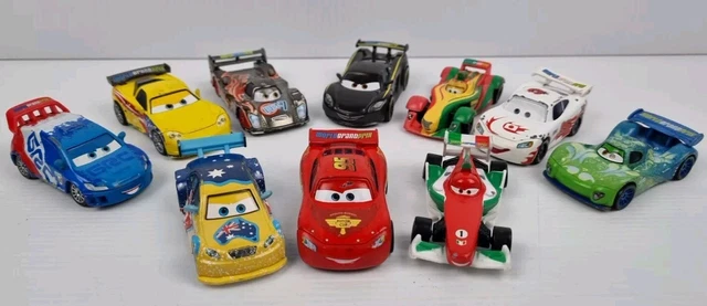 DISNEY PIXAR CARS World Grand Prix WGP RACERS Racecar Lot of 10 Toy ...