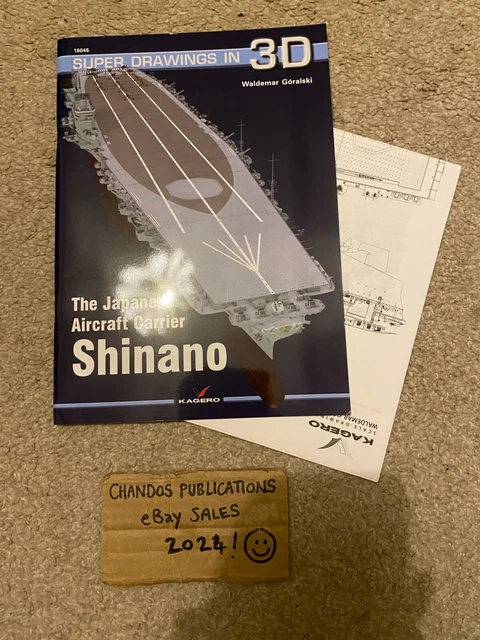 THE JAPANESE AIRCRAFT Carrier Shinano - Super Drawings in 3D - Kagero £ ...