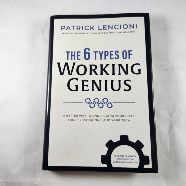 THE 6 TYPES of Working Genius Hardcover Book By Patrick M. Lencioni EUR ...