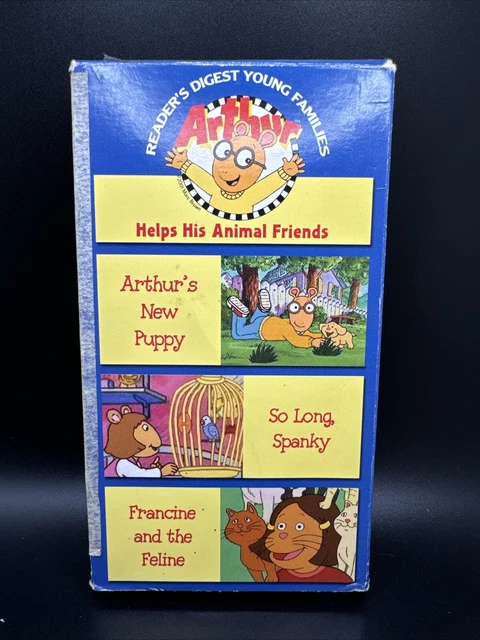 ARTHUR HELPS HIS Animal Friends VHS Video Tape Aardvark Marc Brown 2002 ...