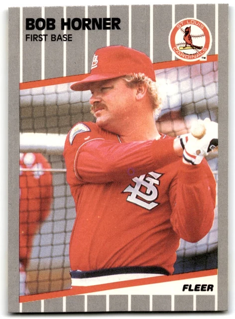 1989 FLEER BOB Horner, Cardinals de Saint-Louis #452 EUR 2,04 - PicClick FR