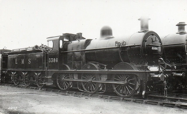 LMS CLASS 3F 0-6-0 No 3386 @ UNKNOWN MPD R/PHOTO by REAL PHOTOGRAPHS £1 ...