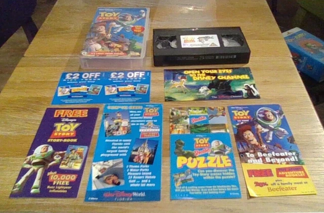 TOY STORY DISNEY PIXAR UK VHS VIDEO 1996 Tom Hanks Jim Varney Tim Allen ...