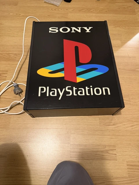 SONY PLAYSTATION ORIGINAL Advertising Sign Kiosk Light Up Extremely ...