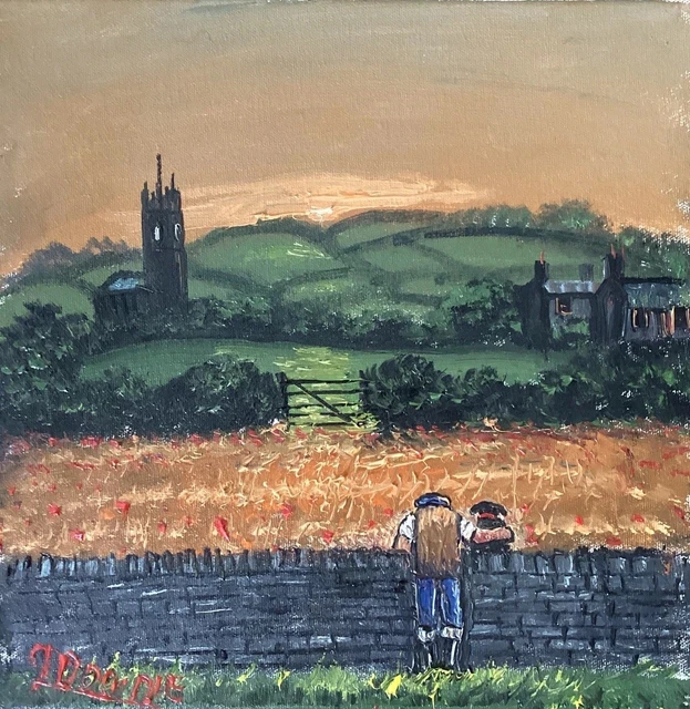 JAMES DOWNIE ORIGINAL oil on canvas “The Cornfield“ Northern Art ...