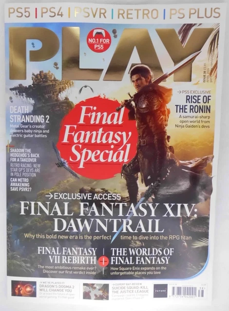 PLAY MAGAZINE APRIL 2024 Final Fantasy XIVSpecial : Dawntrail exclusive ...