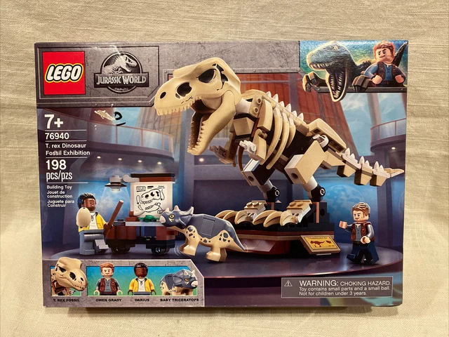 LEGO JURASSIC WORLD T. Rex Dinosaur Fossil Exhibition, set 76940 ...