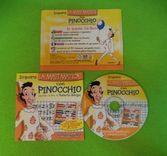CD ROM IMPARA LA MATEMATICA CON PINOCCHIO Roberto Benigni no mc dvd lp ... CD ROM IMPARA LA MATEMATICA CON PINOCCHIO Roberto Benigni no mc dvd lp ...