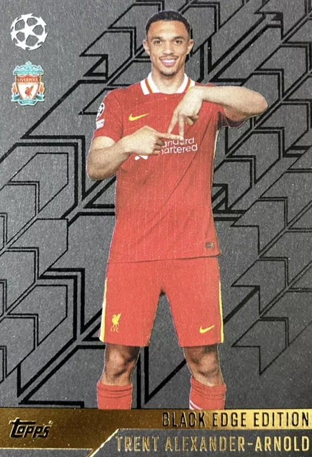 TOPPS MATCH ATTAX 2024/25 TRENT ALEXANDER-ARNOLD BLACK EDGE EDITION ...