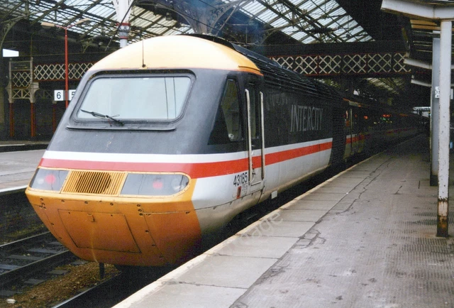 RAILWAY PHOTO 6X4 Class 43 HST 43185 Intercity Preston 24/1/94 £1.60 ...