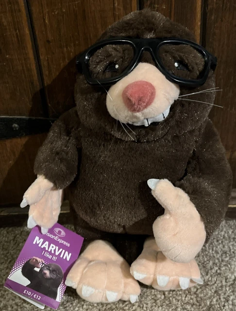 OFFICIAL VISION EXPRESS Marvin the Mole TV Advert 11” Plush Soft Toy ...