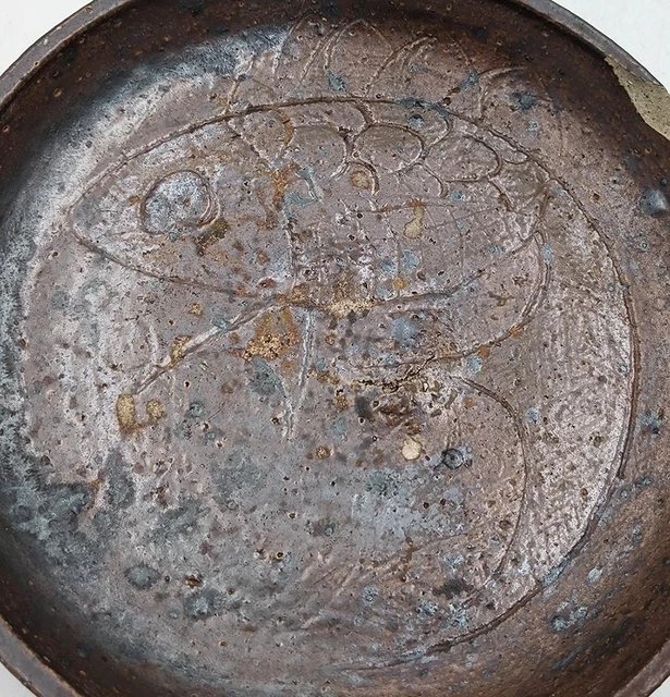 DENISE WREN OXSHOTT Collection Studio Pottery Fish Dish 20Th Century A ...