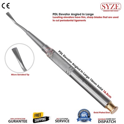 DENTAL PDL LUXATION Tooth Extraction Elevators Angled Large Micro ...