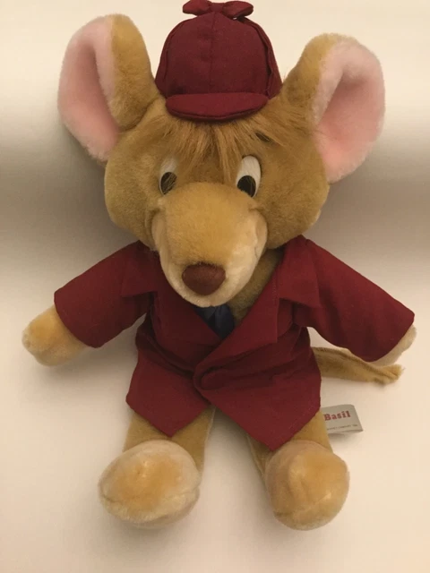 DISNEY “BASIL” THE Great Mouse Detective 15” Plush Toy 1986 RARE $26.00 ...
