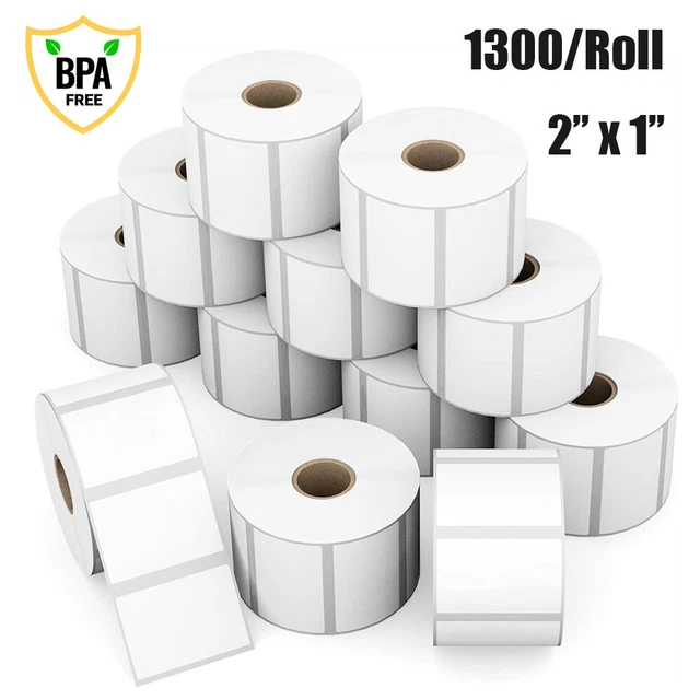 2& X 1& Direct Thermal Barcode SKU UPC Labels for Rollo&Zebra LP2824 ...