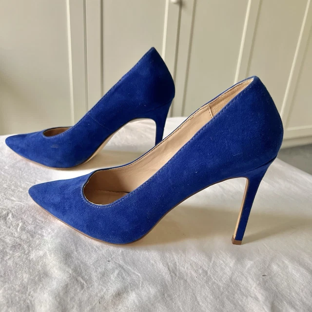 CARVELA KURT GEIGER KG Royal Cobalt Blue High Heels Party Shoes Uk 40 ...