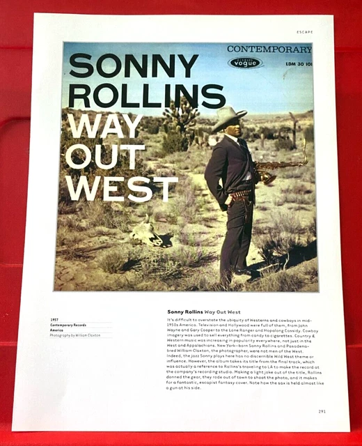 SONNY ROLLINS WAY Out West Album Cover Art PICTURE / PRINT 12" x 9" $5. ...