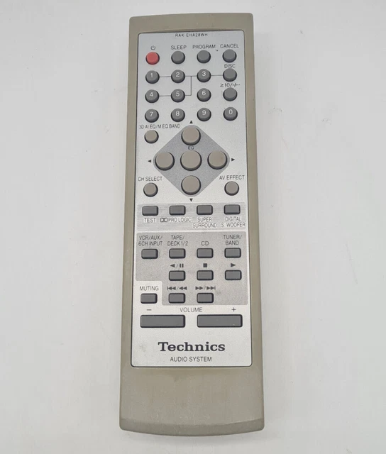 TECHNICS RAK-EHA28WH AUDIO System Remote Control Fully Working £34.99 ...