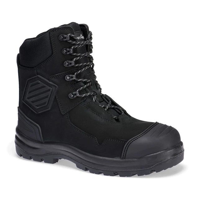 MENS WATER RESISTANT Safety Boots Toe Cap Ankle Leather Work Shoes Size ...