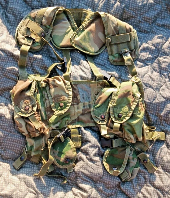 LBV-88 VEST, TACTICAL Load Bearing Woodland USGI $45.99 - PicClick