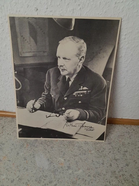 ORIGINAL AIR MARSHAL Sir Harris RAF photo signature EUR 11,71 - PicClick IT