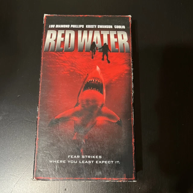 RED WATER VHS 2003 Horror Shark Jaws Deep Blue Coolio Lou Diamond Scary ...