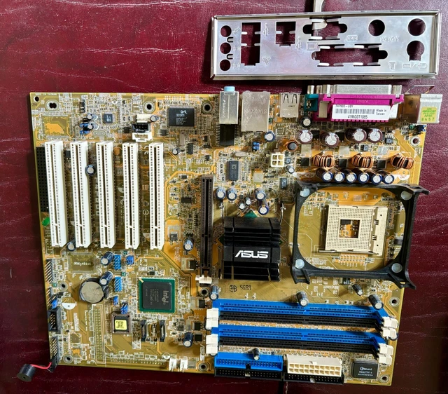 ASUS P4P800 SOCKET 478 ATX DDR1 SDRAM Motherboard IDE AGP + I/O shield ...