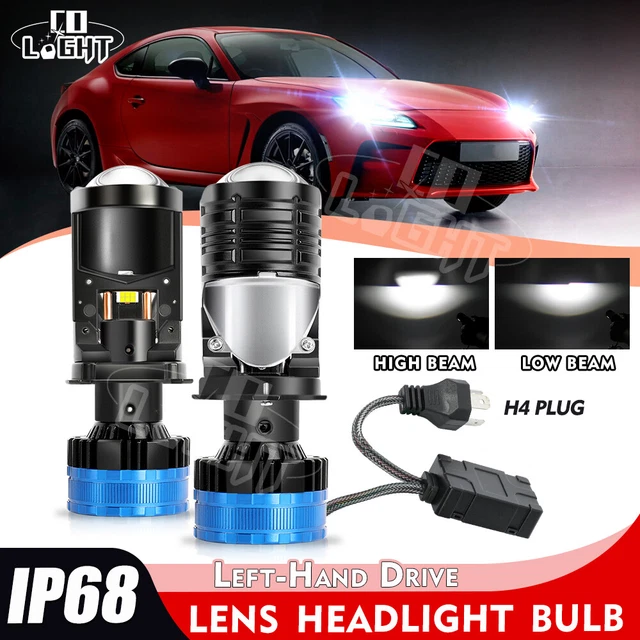 Y6 H4 MINI Bi-LED Projector Lens LED Headlight Hi-Low 24000LM 100W Retrofit LHD $51.07 - PicClick CA