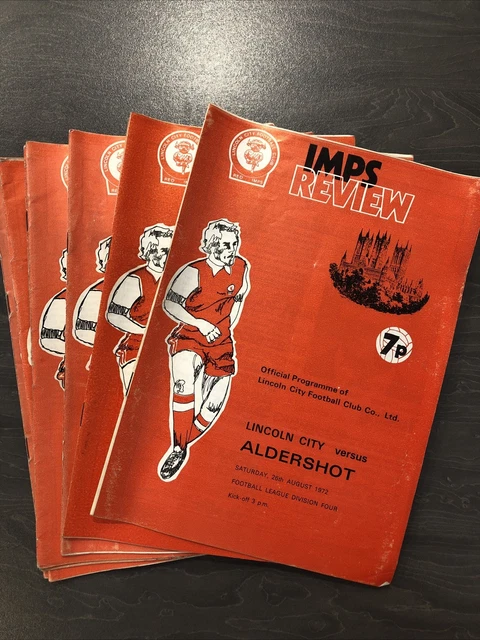 IMPS REVIEW - Lincoln City Football Programme’s - 1972 - 8 Copies £7.54 ...