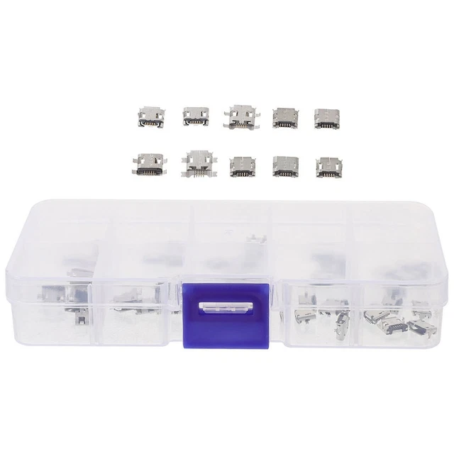 100 PCS MICRO Usb Repair Replacement Adapter 5-pin Jack Connector $26. ...