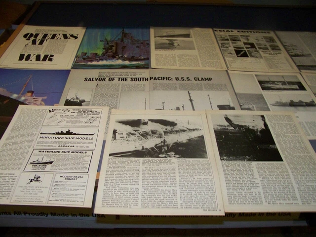 VINTAGE..QUEEN MARY/ELIZABETH & Uss Clamp..history/Photos/Details ...